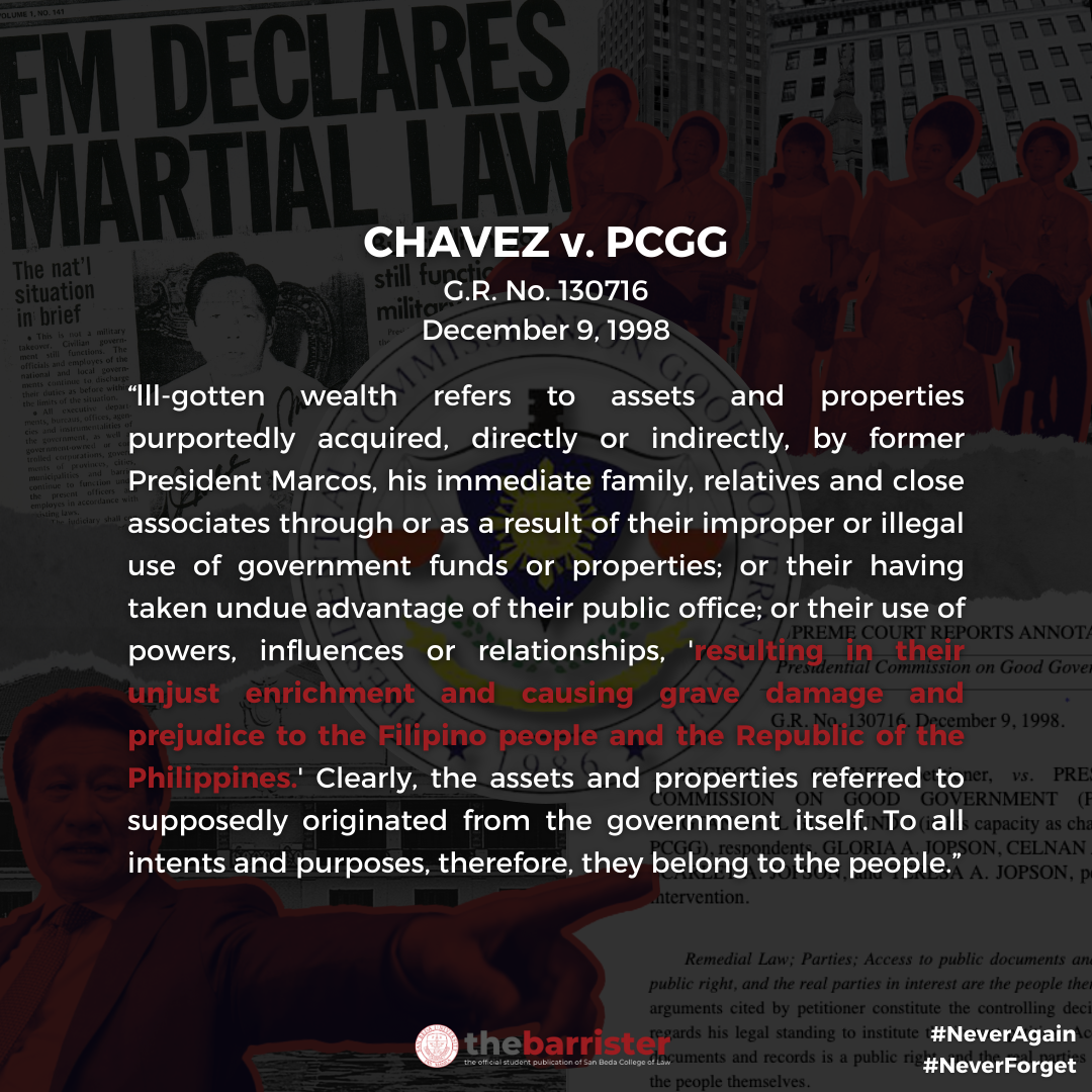 Chavez v. Presidential Commission on Good Government (PCGG), G.R. No ...